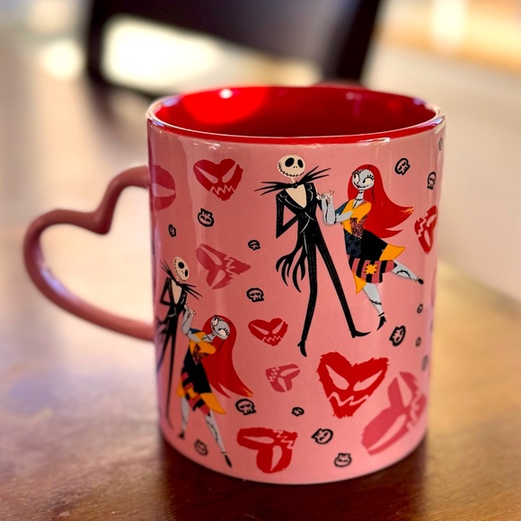 Disney | Dining | Disney Nmbc Jack Skellington And Sally Heart Mugs ...